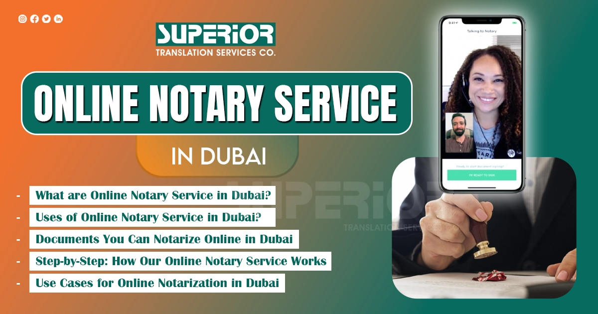 Online Notary Service in Dubai | Best Ever Notary Service