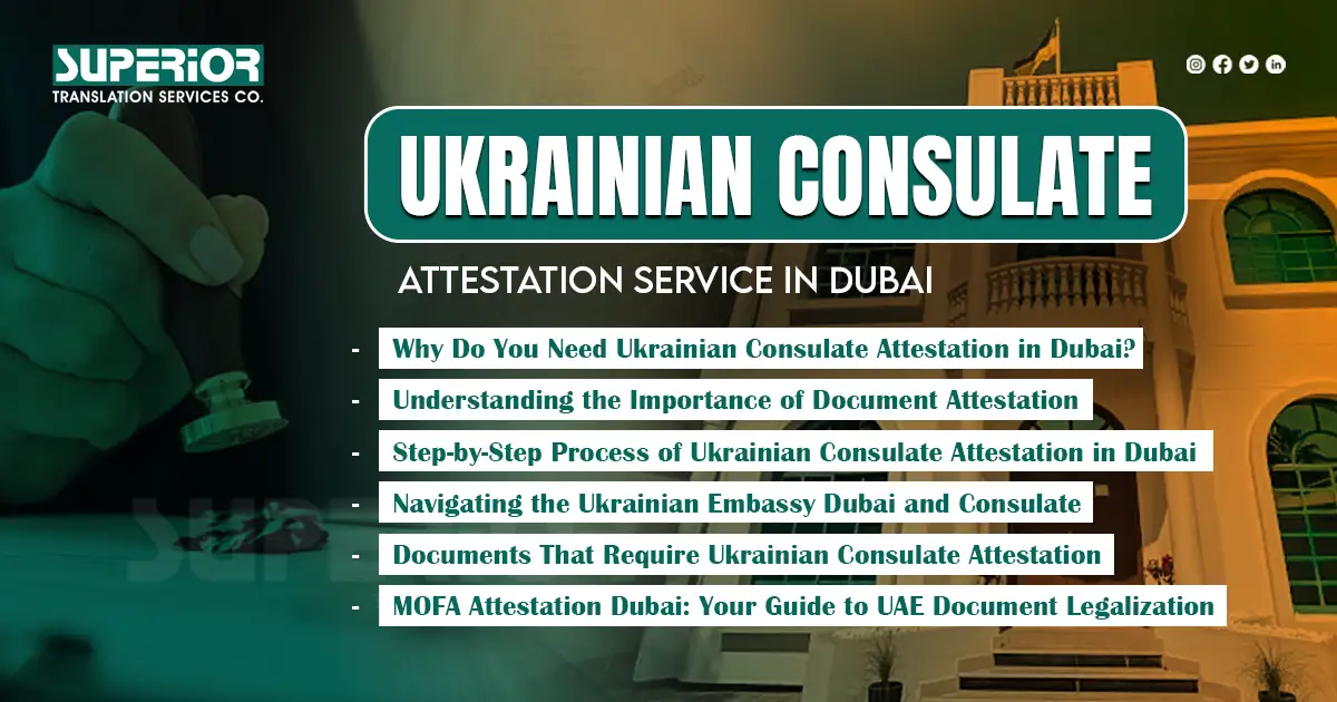 Office of Ukrainian Consulate Attestation in Dubai 2026