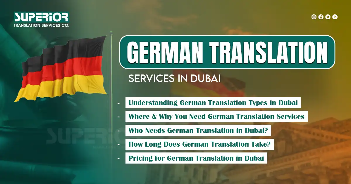 #1 German Translation Services in Dubai 2026 | 050-282-7098