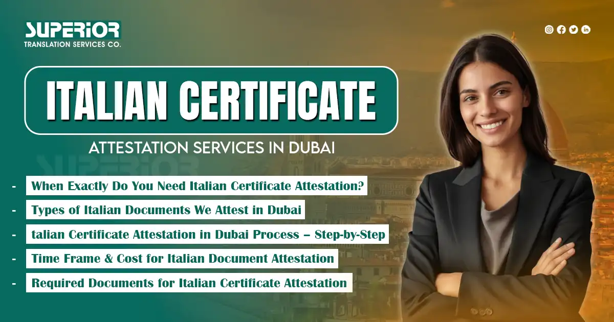 Italian Certificate Attestation Services in Dubai 0502827098
